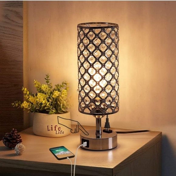 Accents | 2 Crystal Touch Lamps With Usbreg Charging | Poshmark